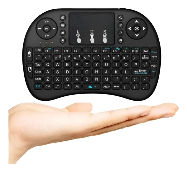 Mini Teclado Inalambrico Touchpad Smarttv Box Pc – Tecnomati Negro ...